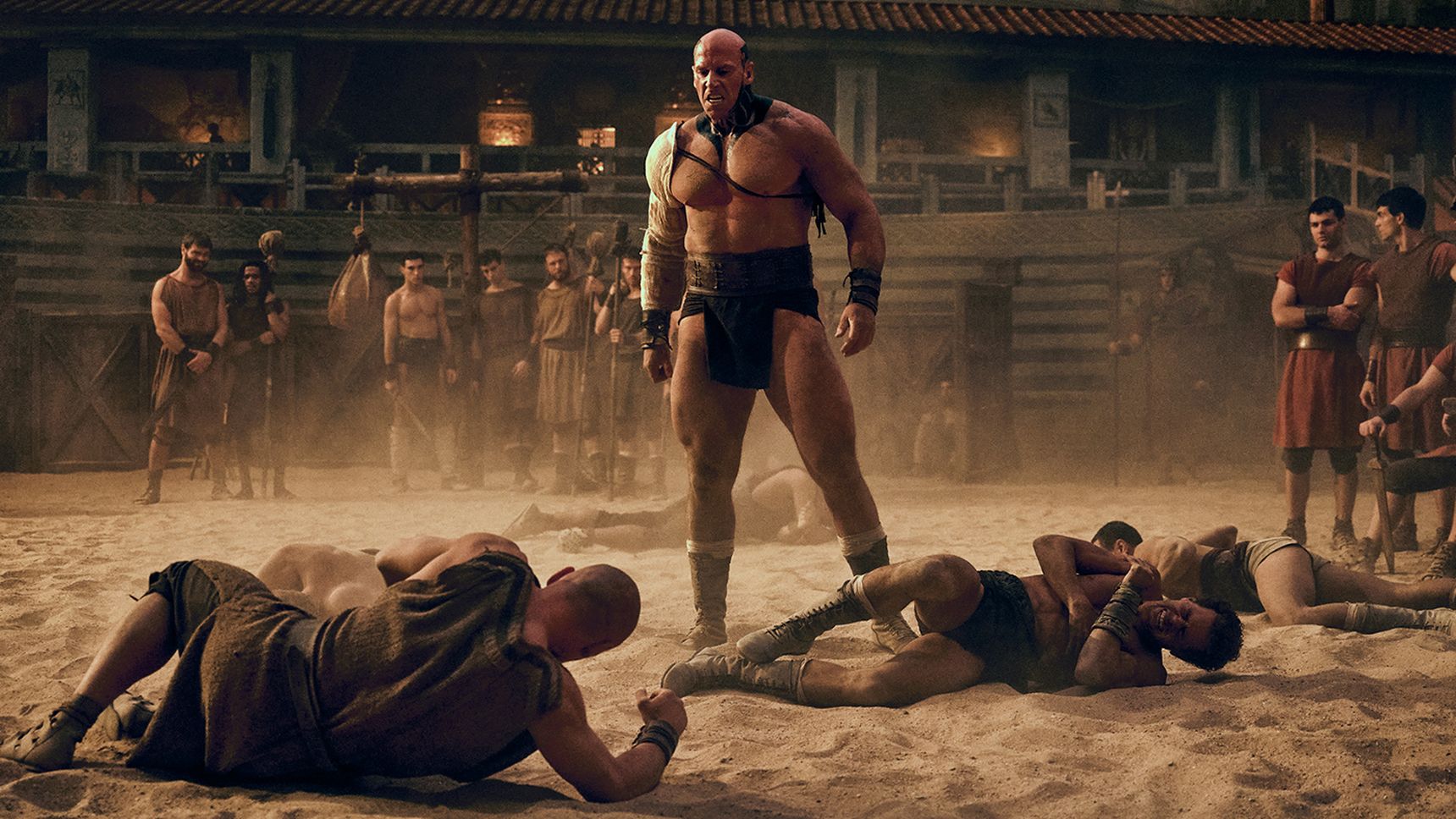 Gladiator-serie met supercast geslacht in amfitheater der recensies
